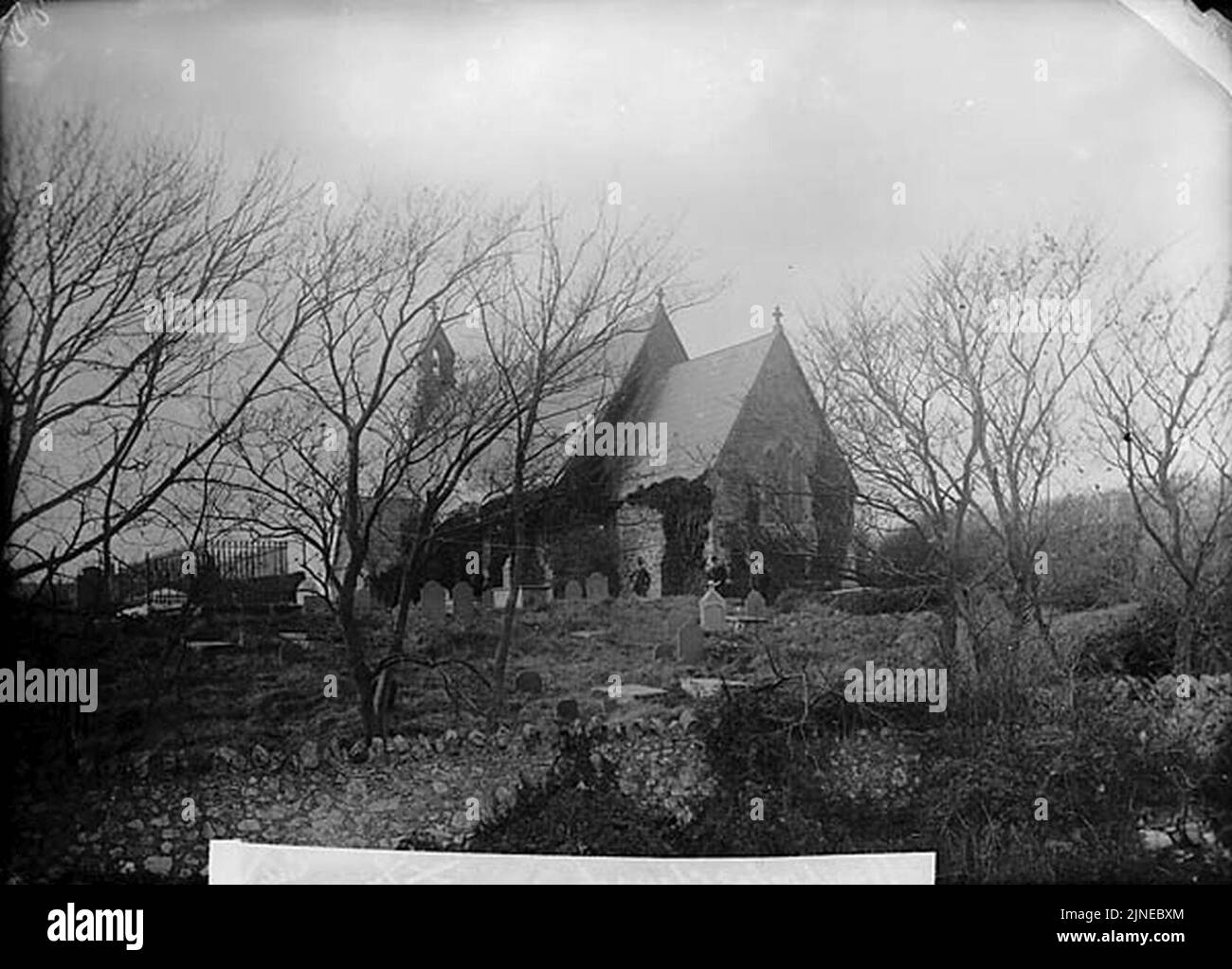 The church, Llanfaelog Stock Photo - Alamy
