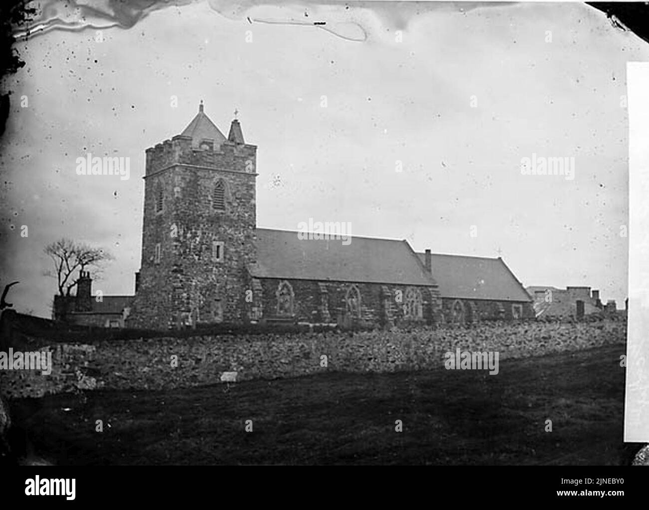 The church, Llannerch-y-medd Stock Photo - Alamy