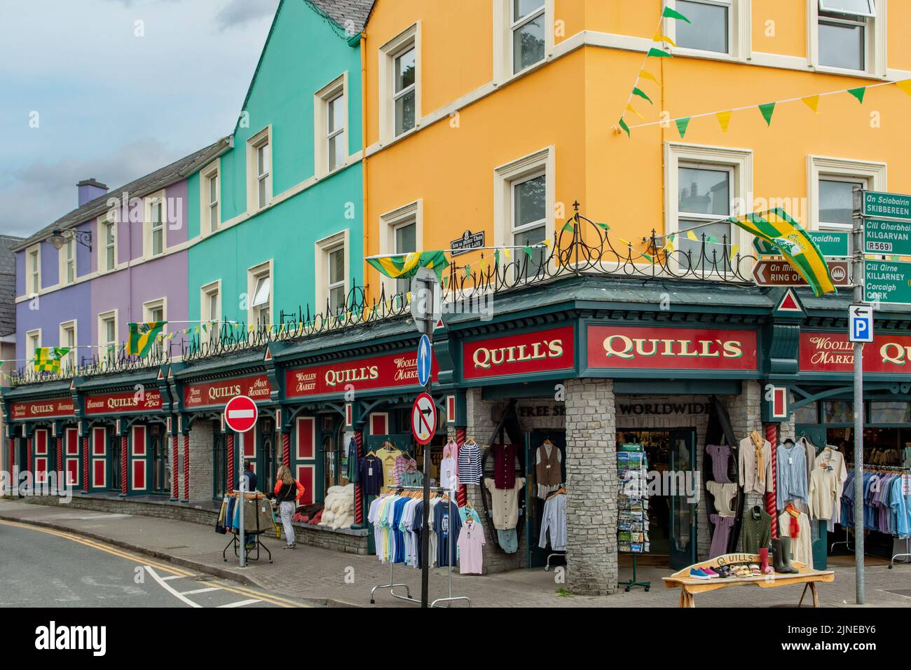 Colourful Main Street, Kenmare, Co. Kerry, Ireland Stock Photo - Alamy