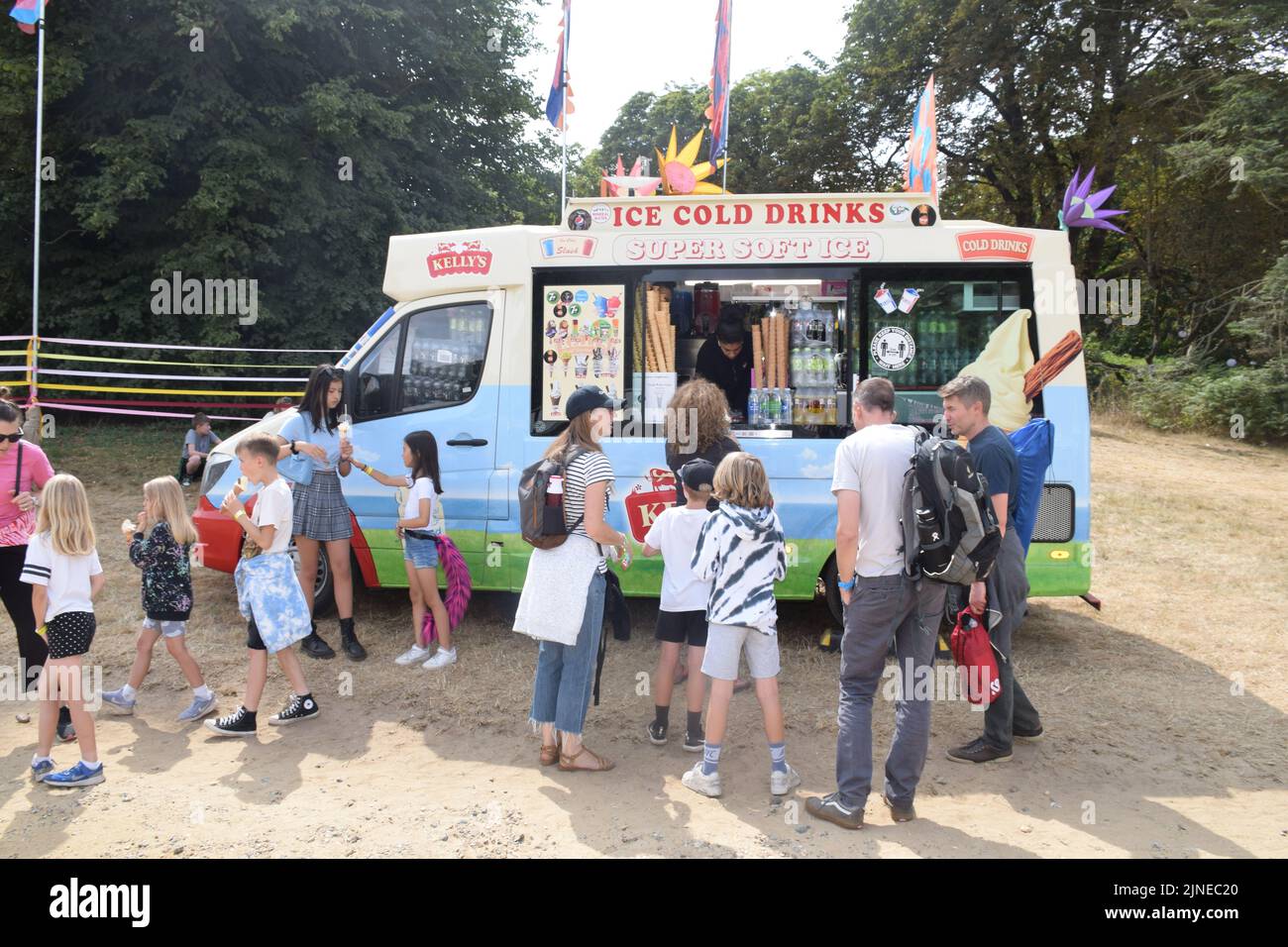 Latitude Festival 2022. Henham Park, Suffolk, UK. Icecream van Stock ...