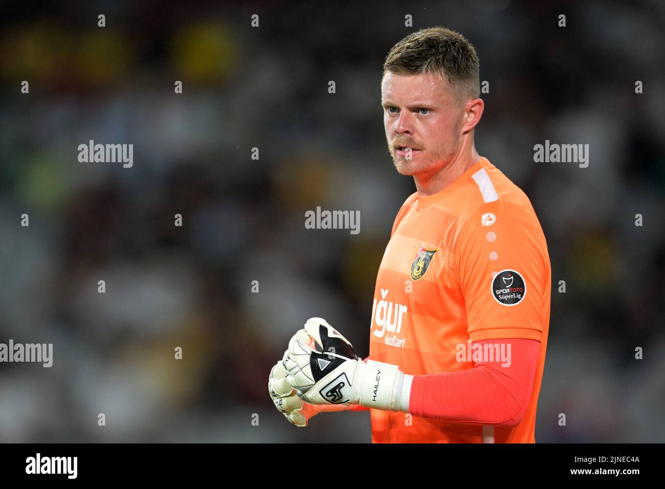 ISTANBUL - Istanbulspor AS goalkeeper David Jensen during the Turkish ...