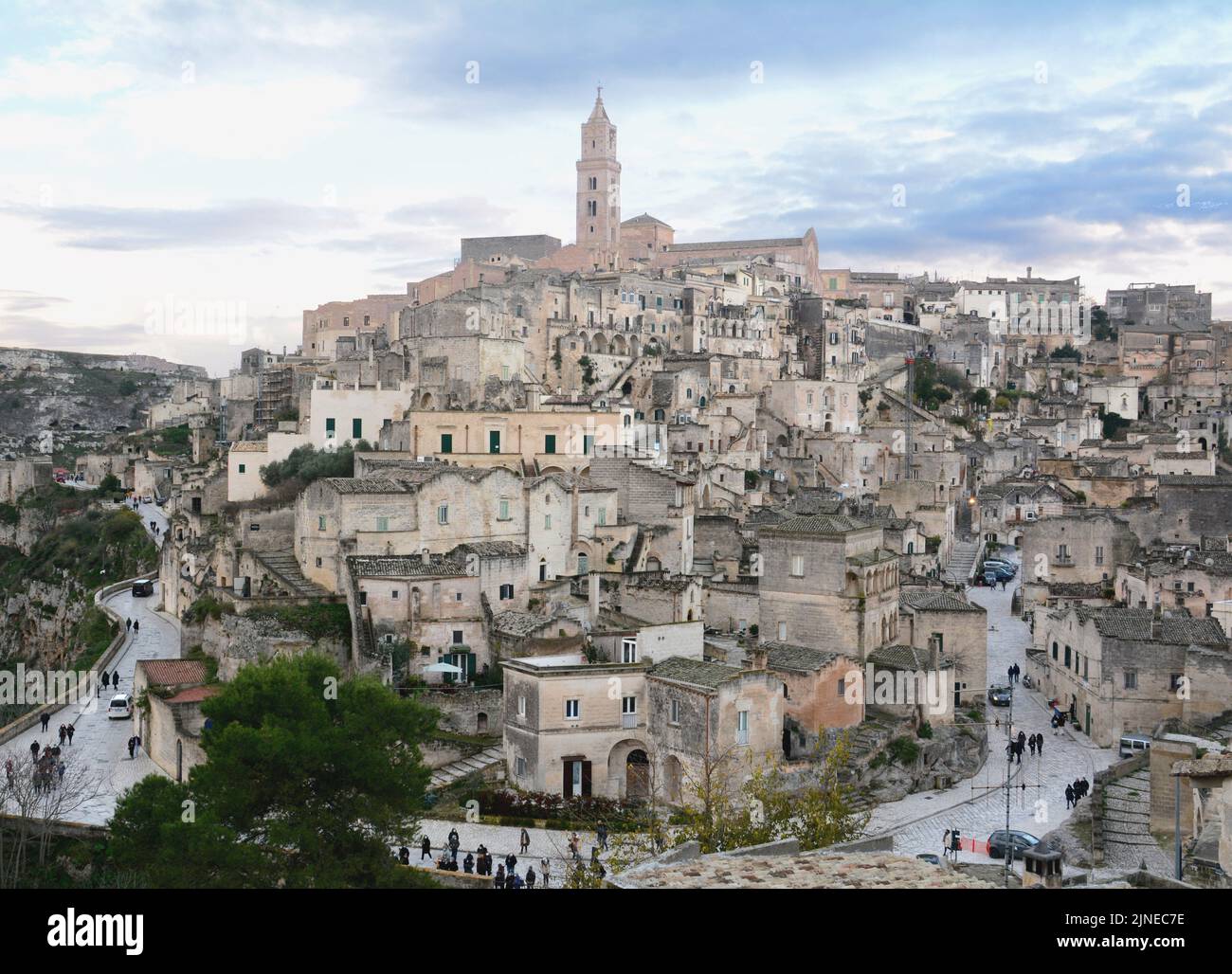 The Sassi di Matera seen from the Murgia Timone viewpoint in front of ...