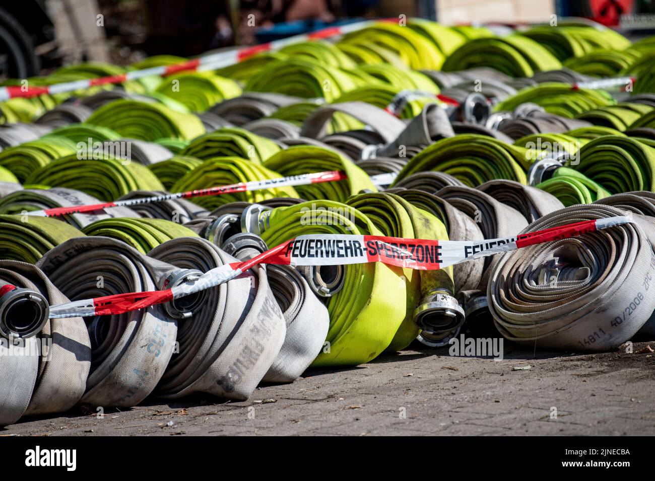 Police banderole hi-res stock photography and images - Alamy
