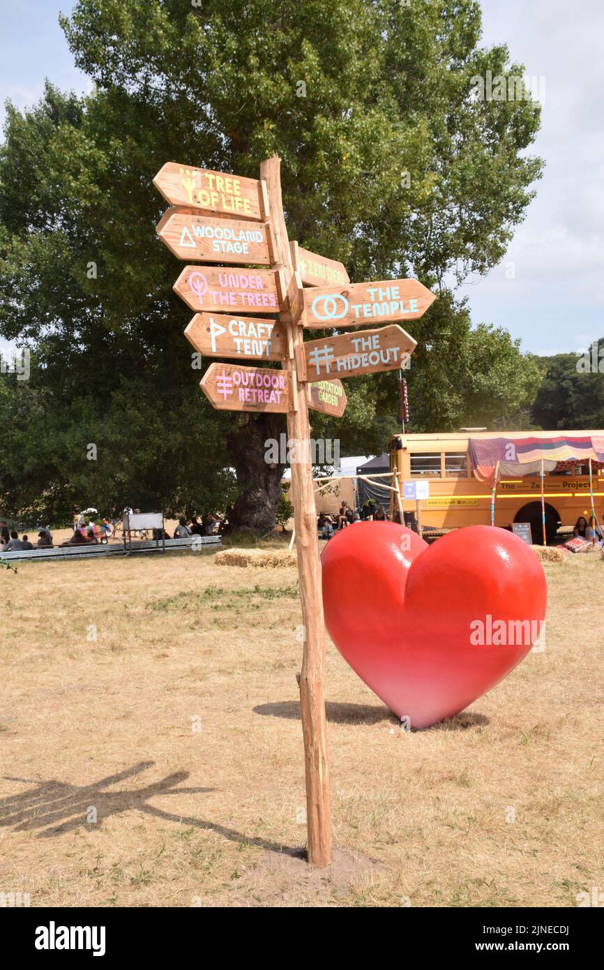 Latitude Festival 2022. Henham Park, Suffolk, UK. Mind, Body & Zen area ...