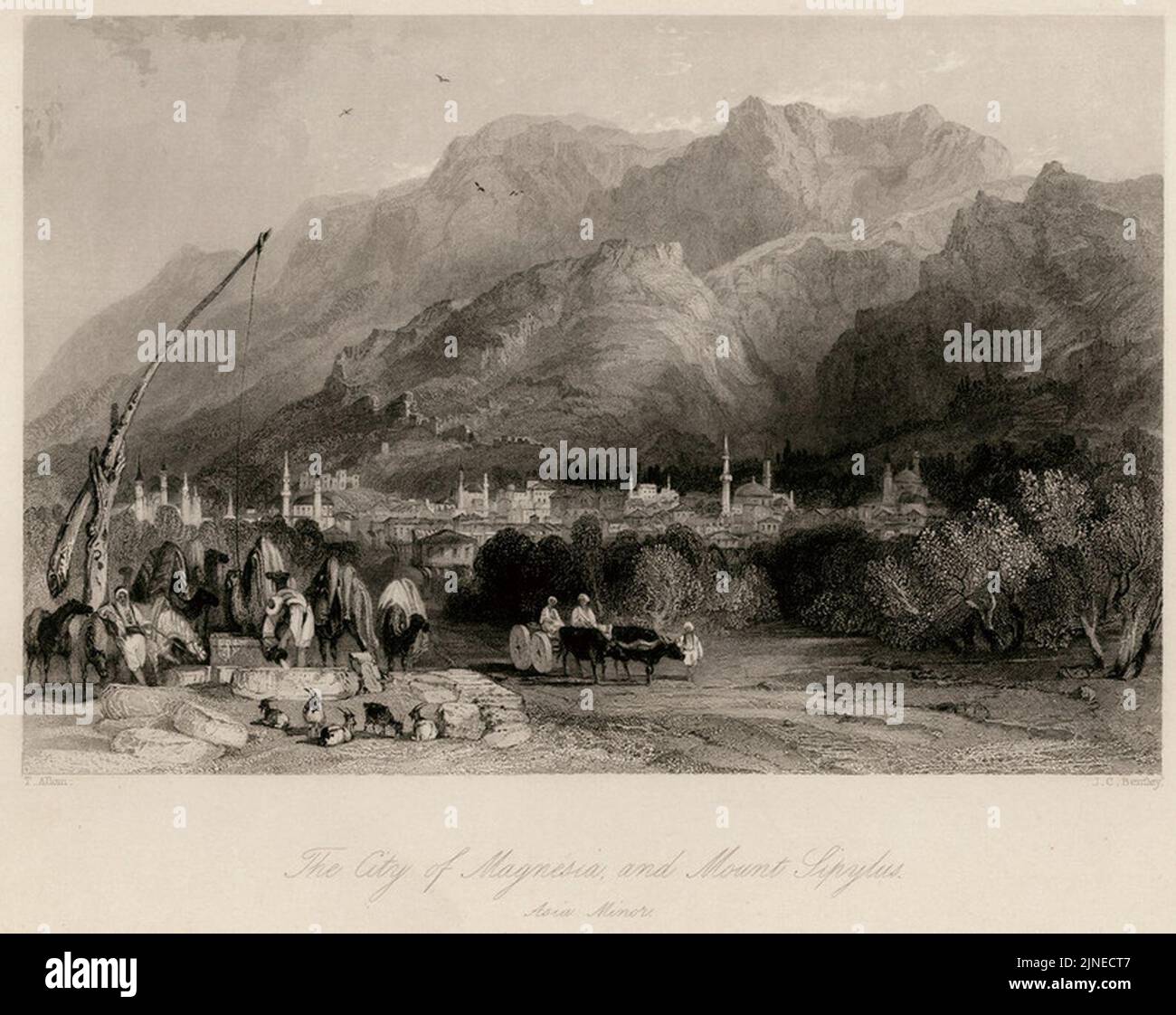 The City of Magnesia, and Mount Sipylus - Walsh Robert & Allom Thomas ...