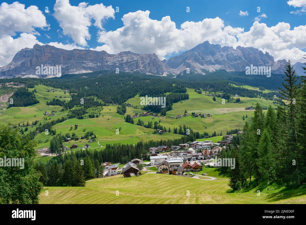 A wonderful landscape, Dolomiti Mountains. Alta Val Badia. Trentino ...