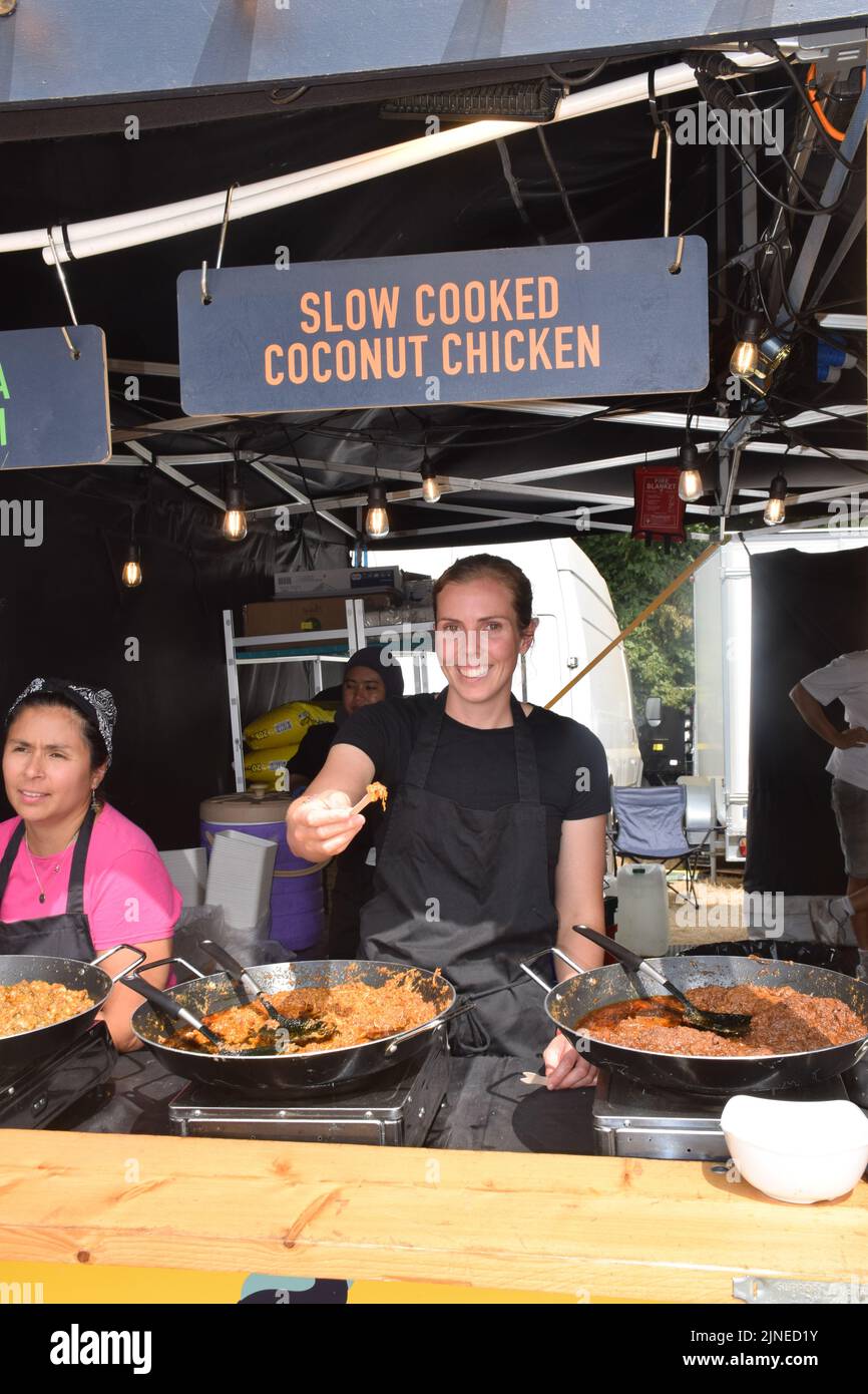 Latitude Festival 2022. Henham Park, Suffolk, UK. Malaysian food stall ...