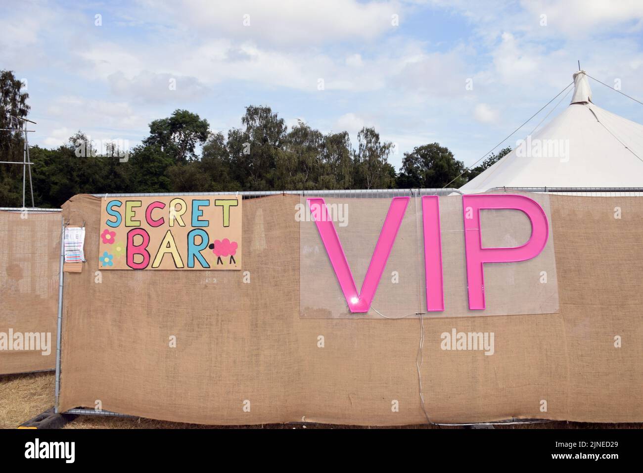 Latitude Festival 2022. Henham Park, Suffolk, UK. VIP secret bar Stock ...