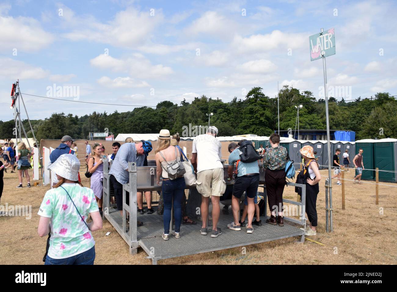Latitude Festival 2022. Henham Park, Suffolk, UK. Drinking water taps ...