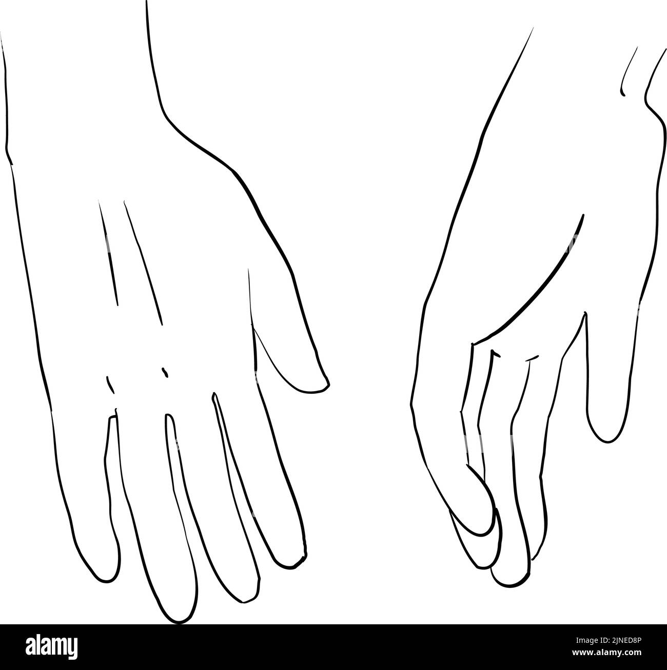 A helping hand vector vectors Cut Out Stock Images & Pictures - Alamy