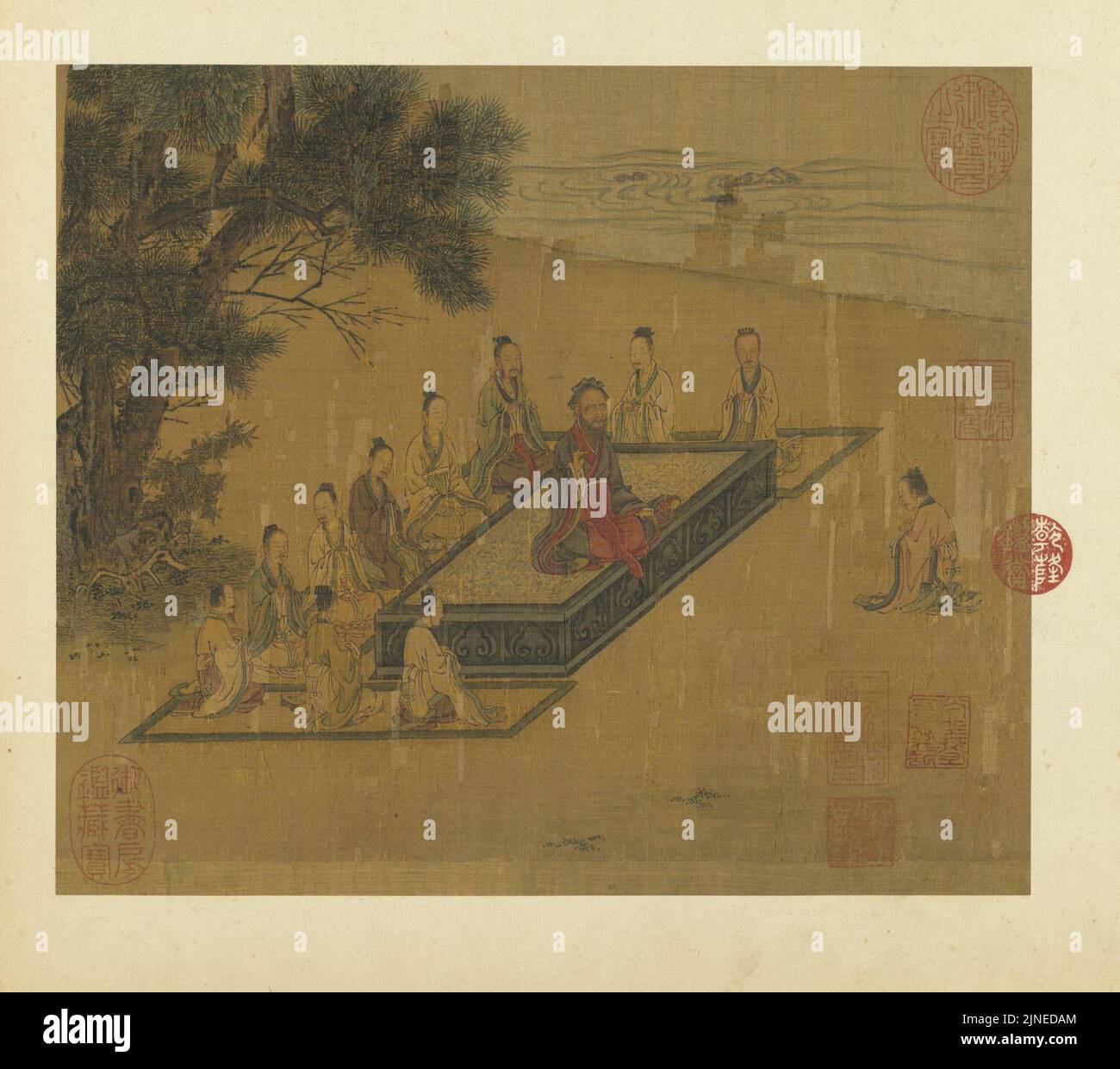 The Classic of Filial Piety (開宗明義章 畫 Stock Photo - Alamy