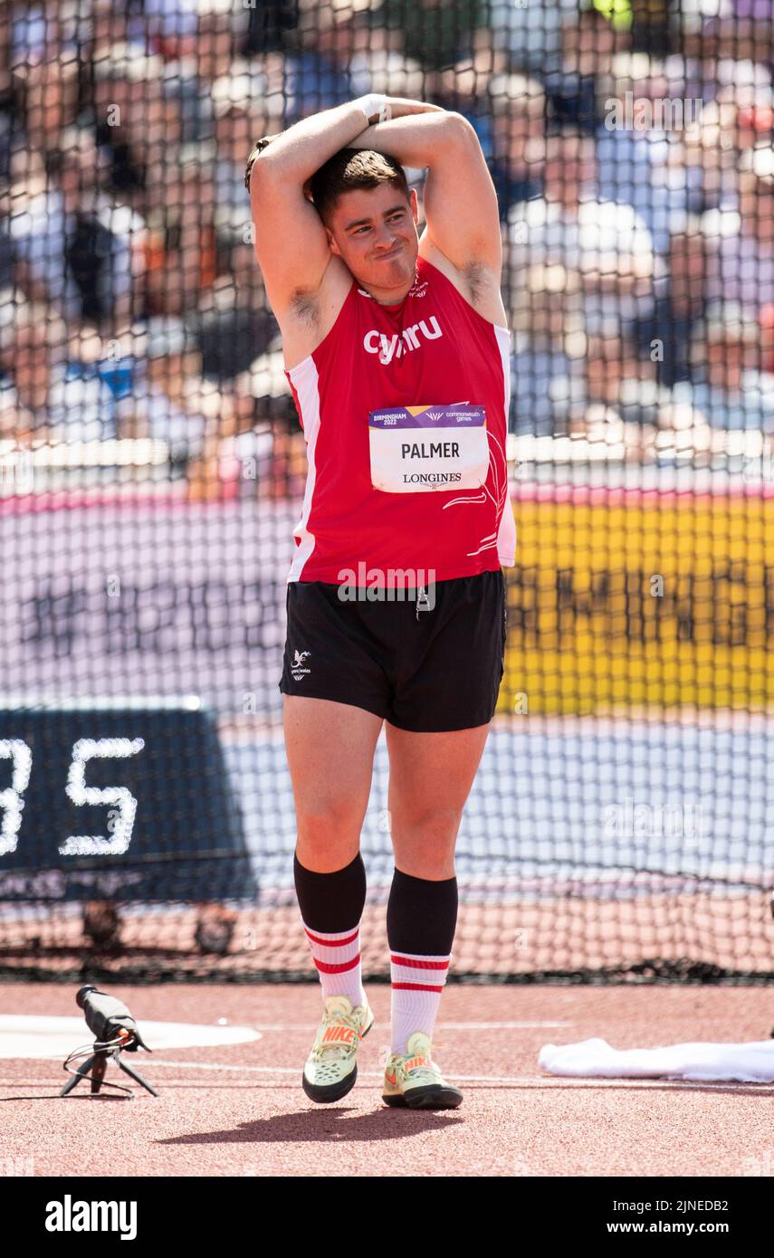Jac Palmer of Wales competing in the men’s hammer final at the ...
