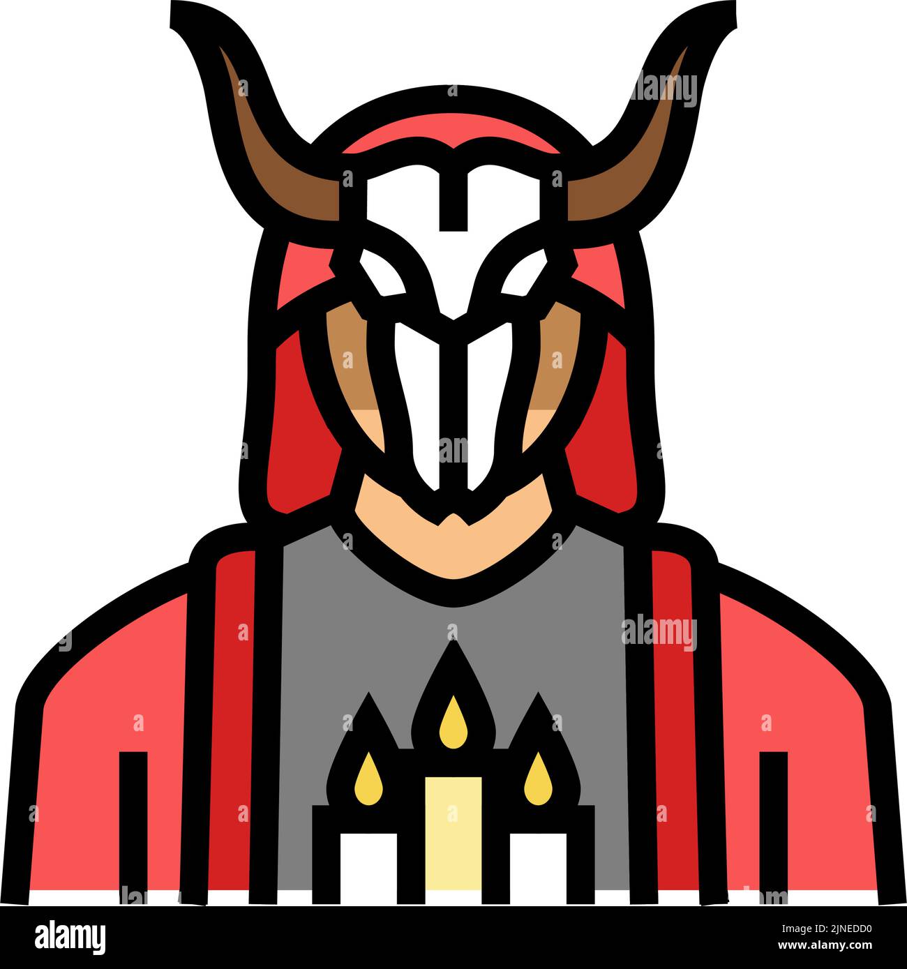 cult religious color icon vector illustration Stock Vector Image & Art ...