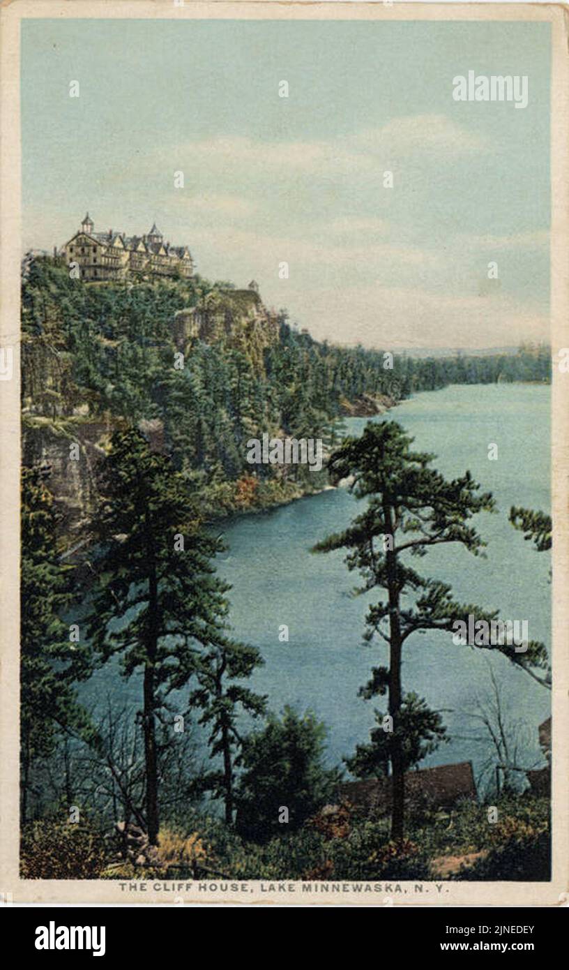 The Cliff House, Lake Minnewaska Stock Photo - Alamy