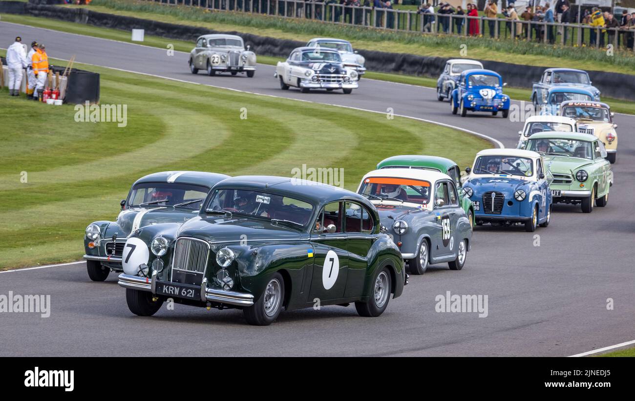 The Sopwith Cup race for saloon cars up to 1956 gets underway at ...