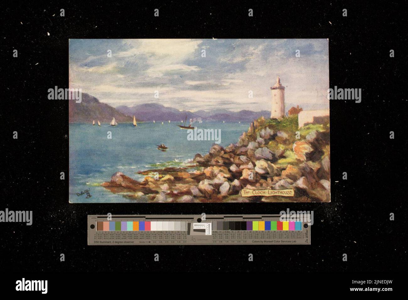 The Cloch Lighthouse Stock Photo - Alamy