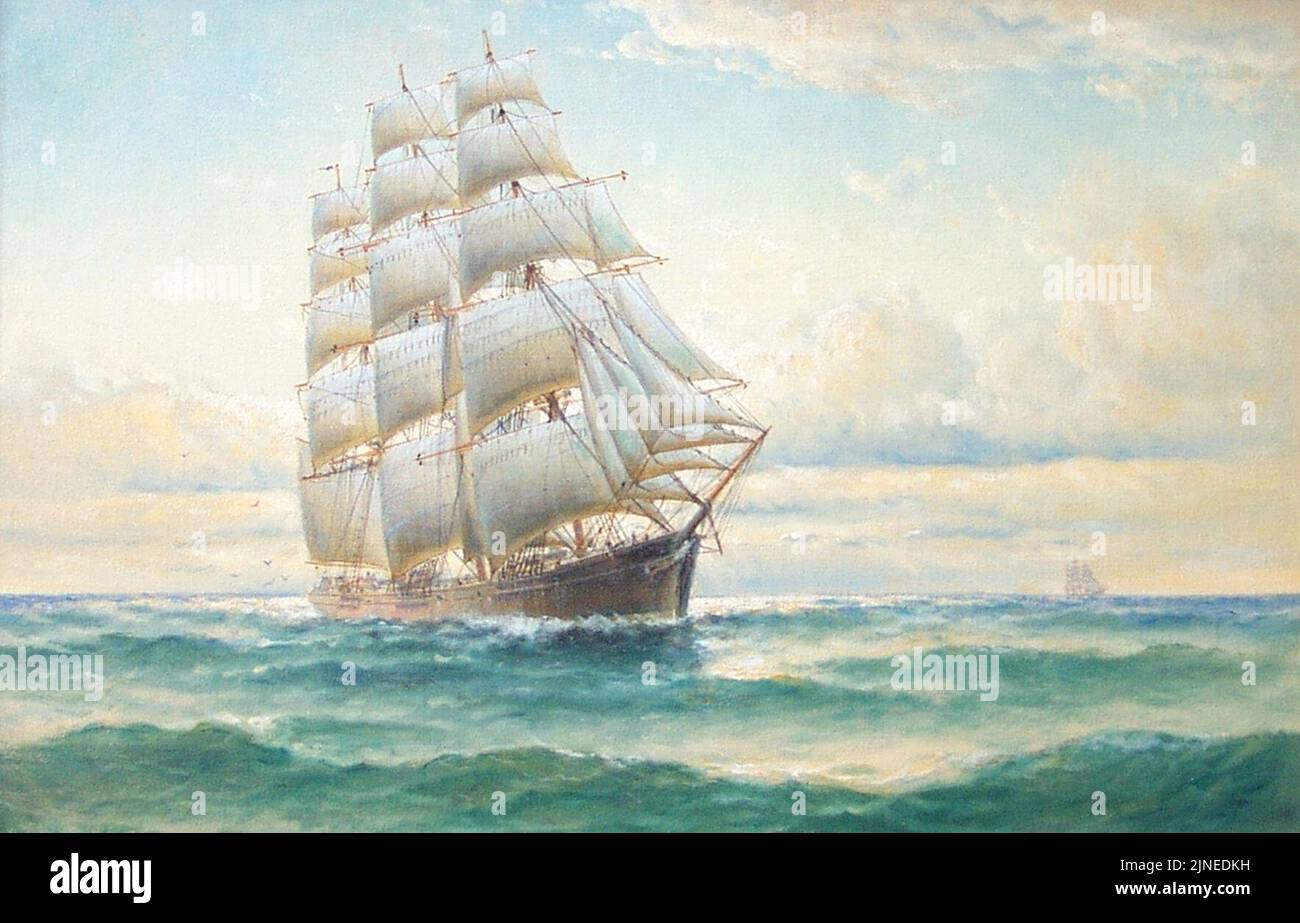 The Clipper Flying Cloud, by William A. Coulter Stock Photo - Alamy
