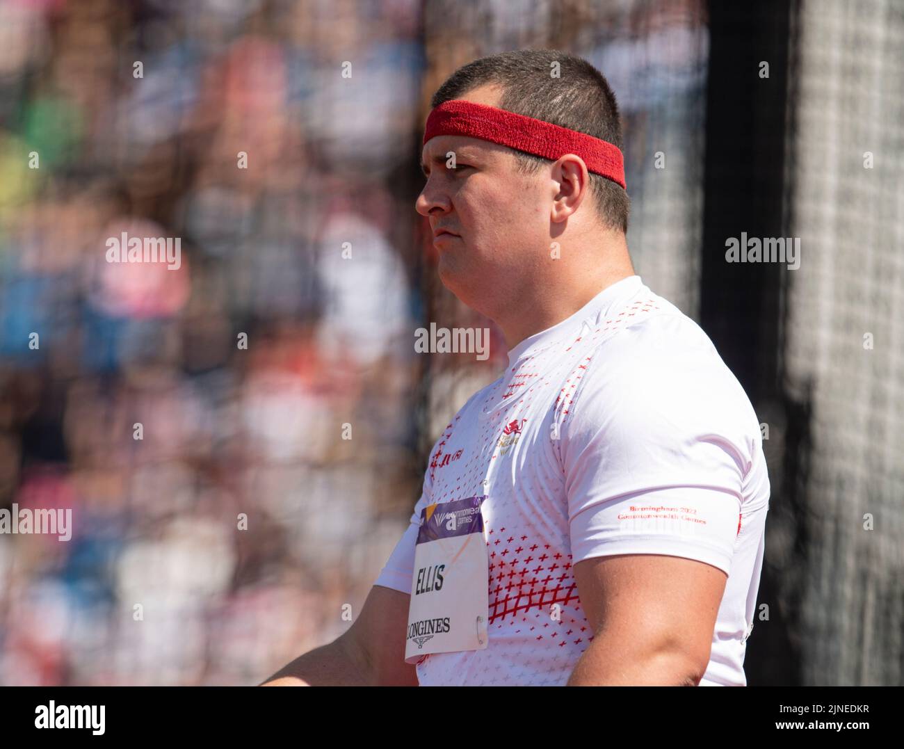 Joseph Ellis of England competing in the men’s hammer final at the ...