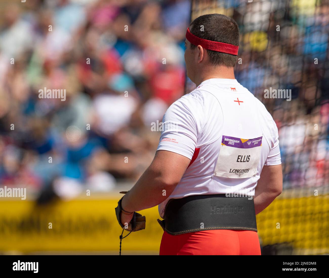 Joseph Ellis of England competing in the men’s hammer final at the ...