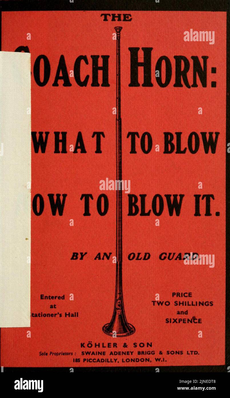 The coach horn Stock Photo - Alamy