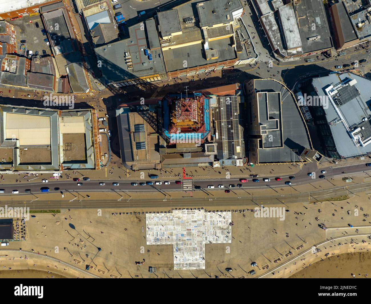 Blackpool tower top view hi-res stock photography and images - Alamy