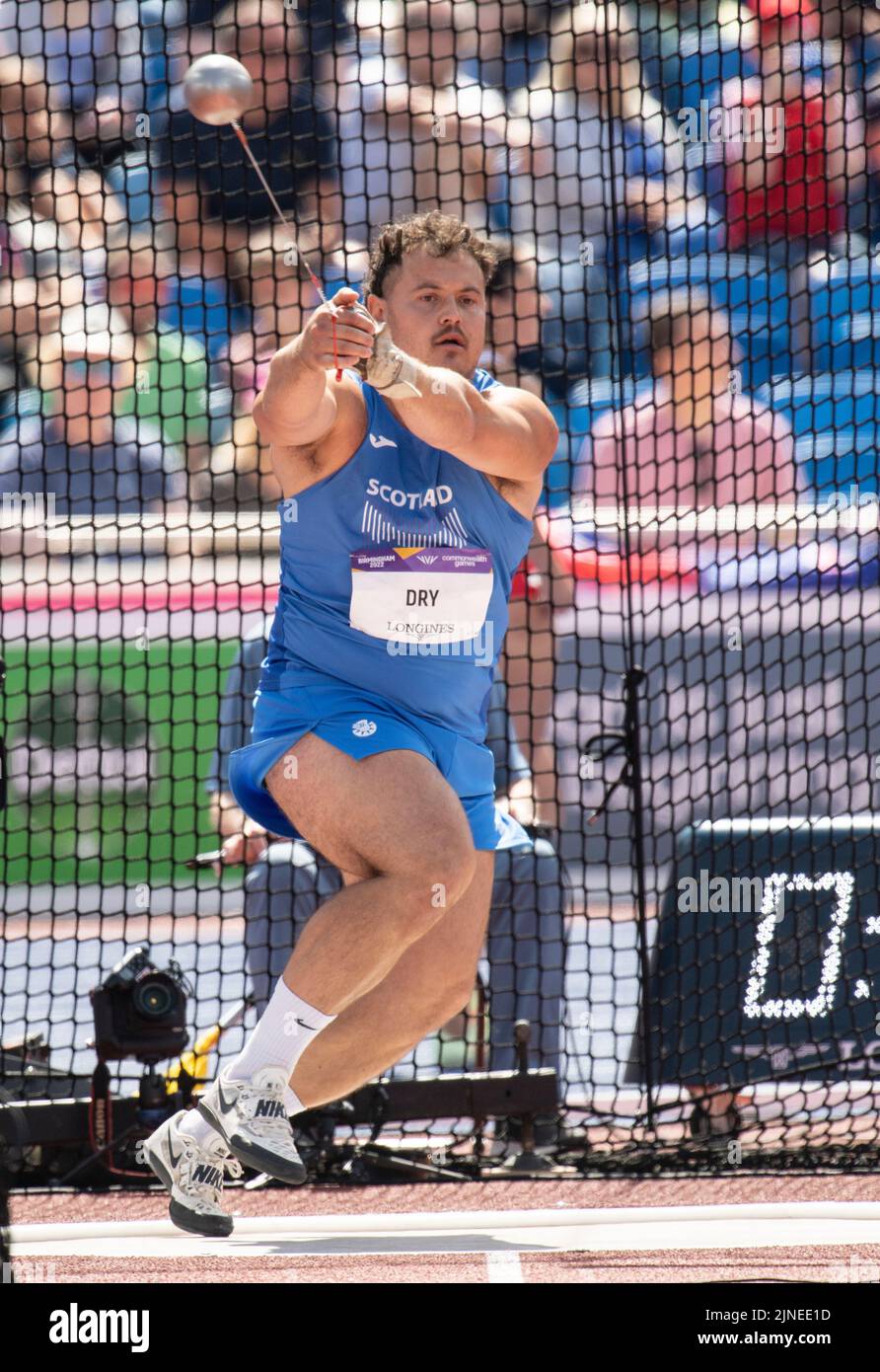 Mark Dry of Scotland competing in the men’s hammer final at the ...