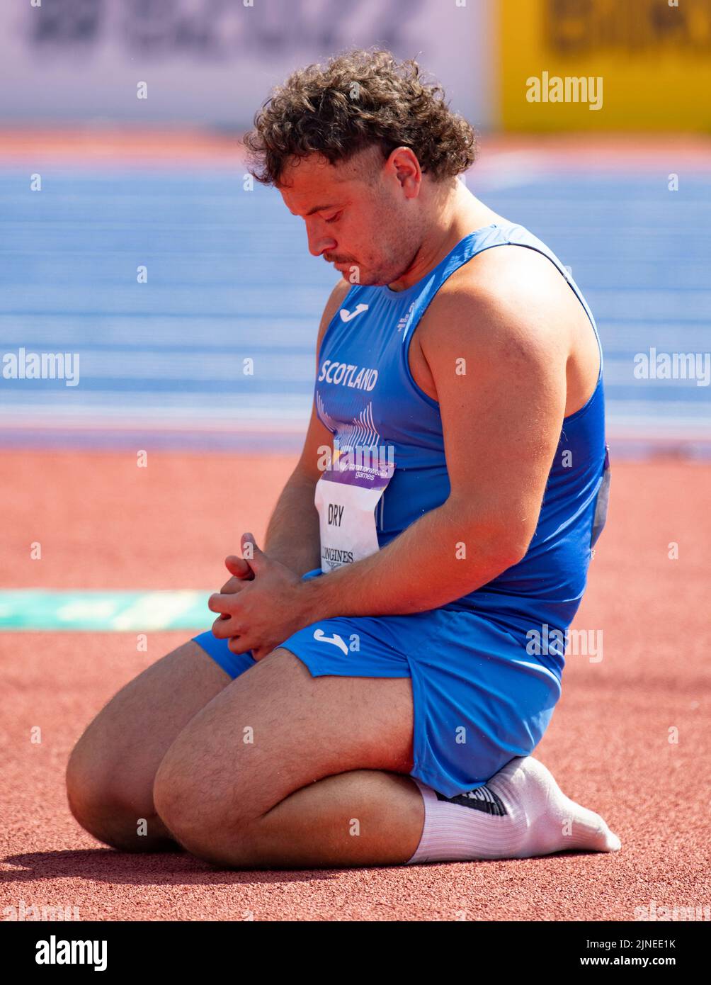 Mark Dry of Scotland competing in the men’s hammer final at the ...
