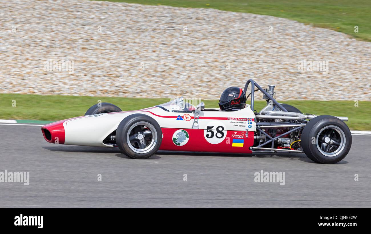 1968 Merlyn-Ford Mk10 with driver Rachel Lovett during the Derek Bell ...