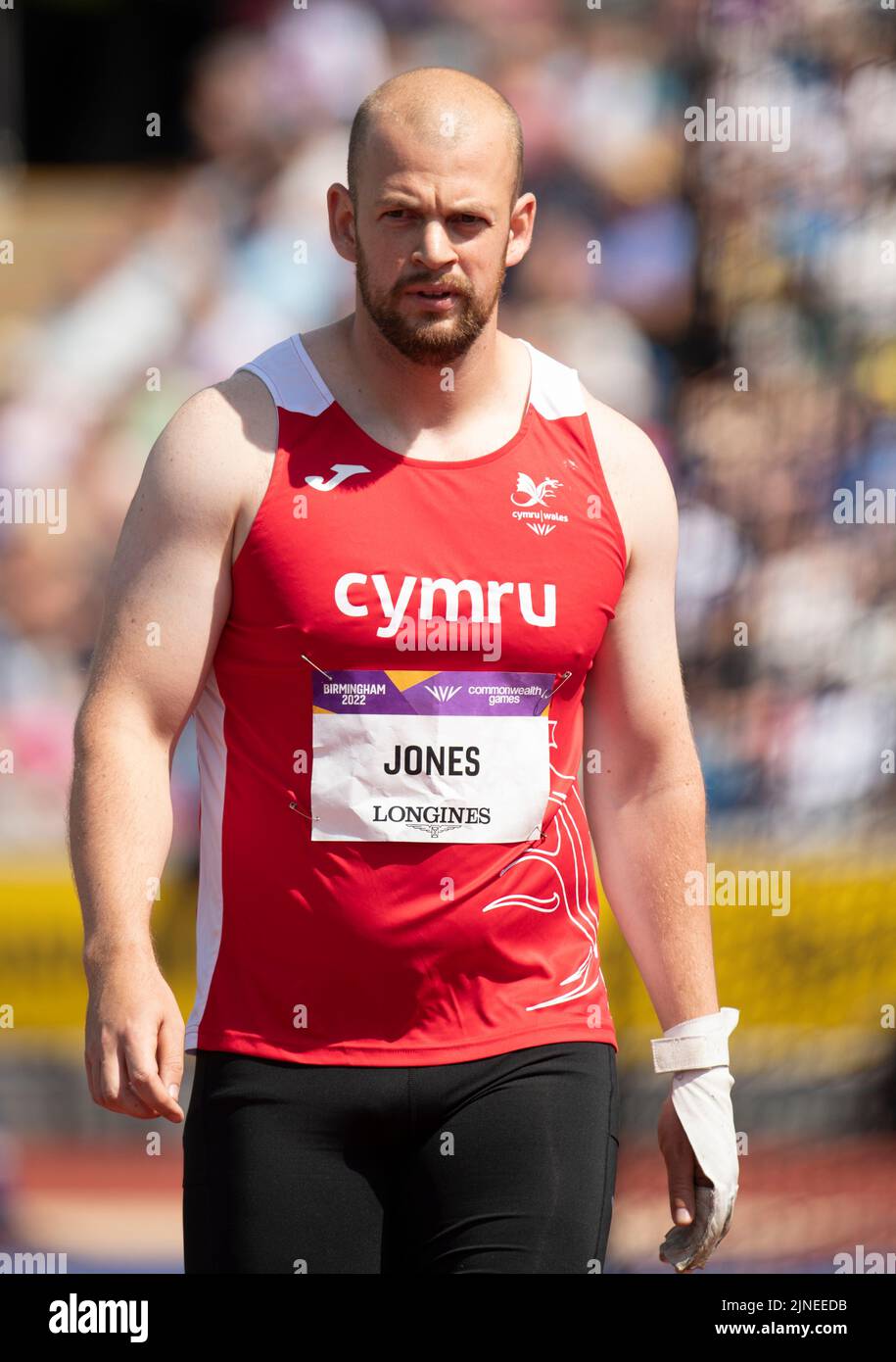 Osian Jones of Wales competing in the men’s hammer final at the ...