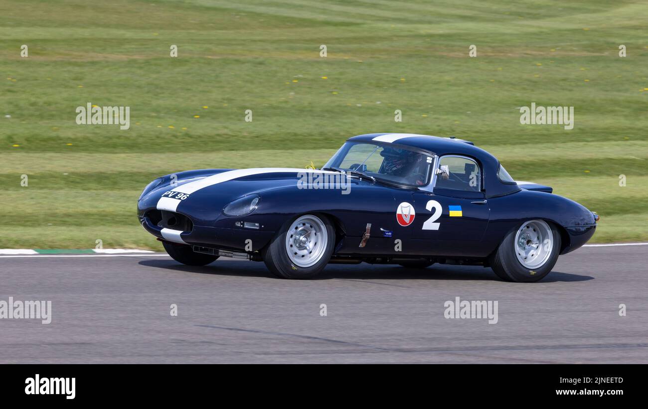 1963 Jaguar E-Type FHC with driver Richard Meins during the Graham Hill ...