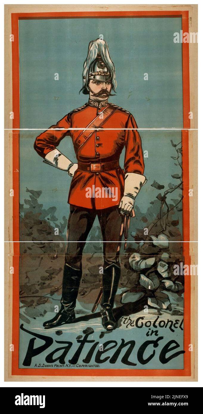 The colonel in Patience Stock Photo - Alamy