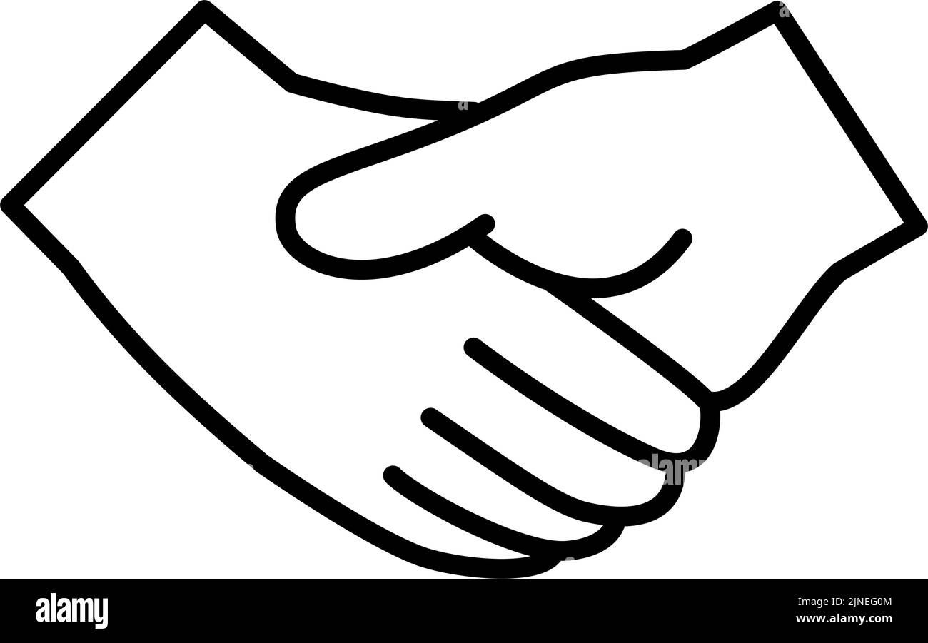 Greetings handshake Stock Vector Images - Alamy