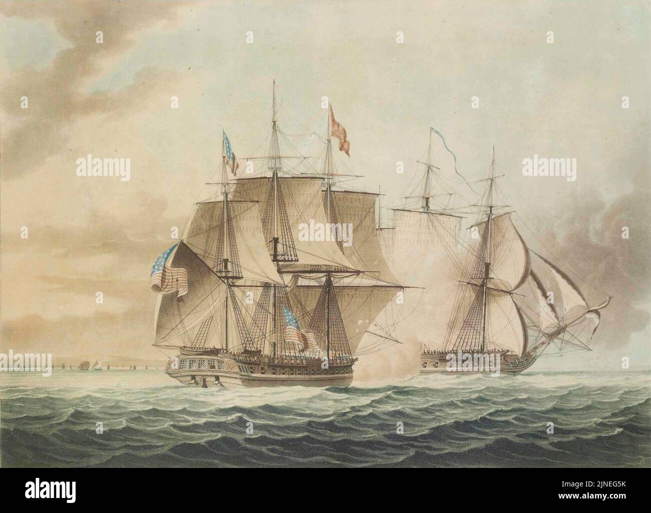 The Commencement of the Action between His Majesty’s Ship Shannon and ...