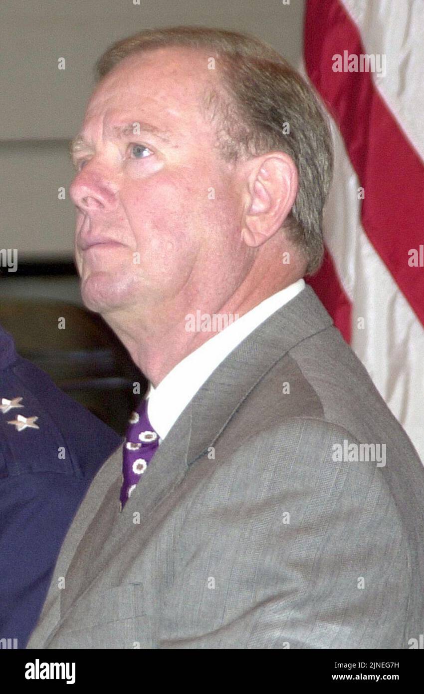 The command staff at Rickenbacker Air National Guard Base witness as ...