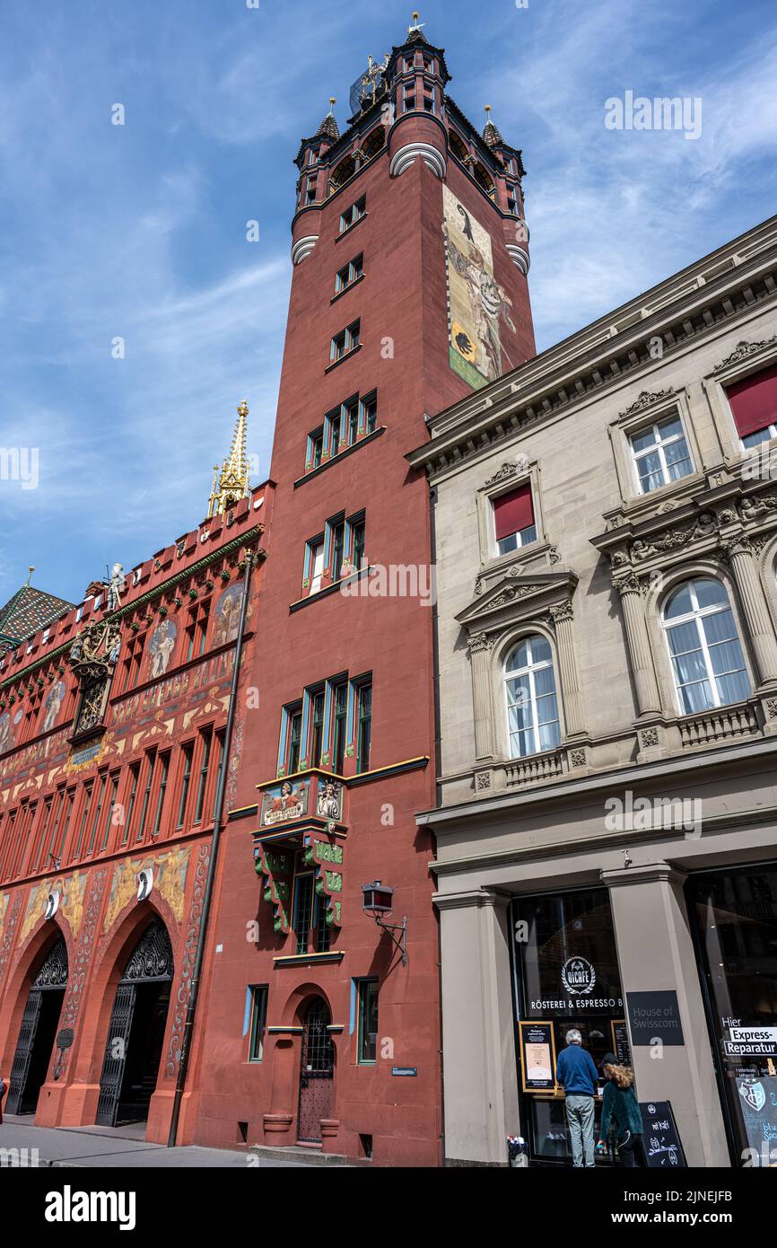 Basel Town Hall (Rathaus Stock Photo - Alamy