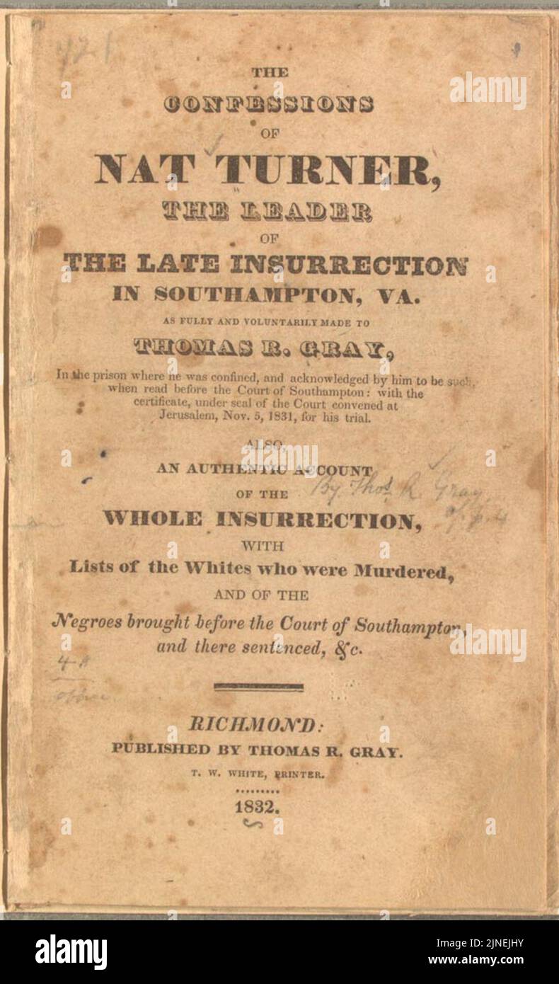 Nat turner hi-res stock photography and images - Alamy