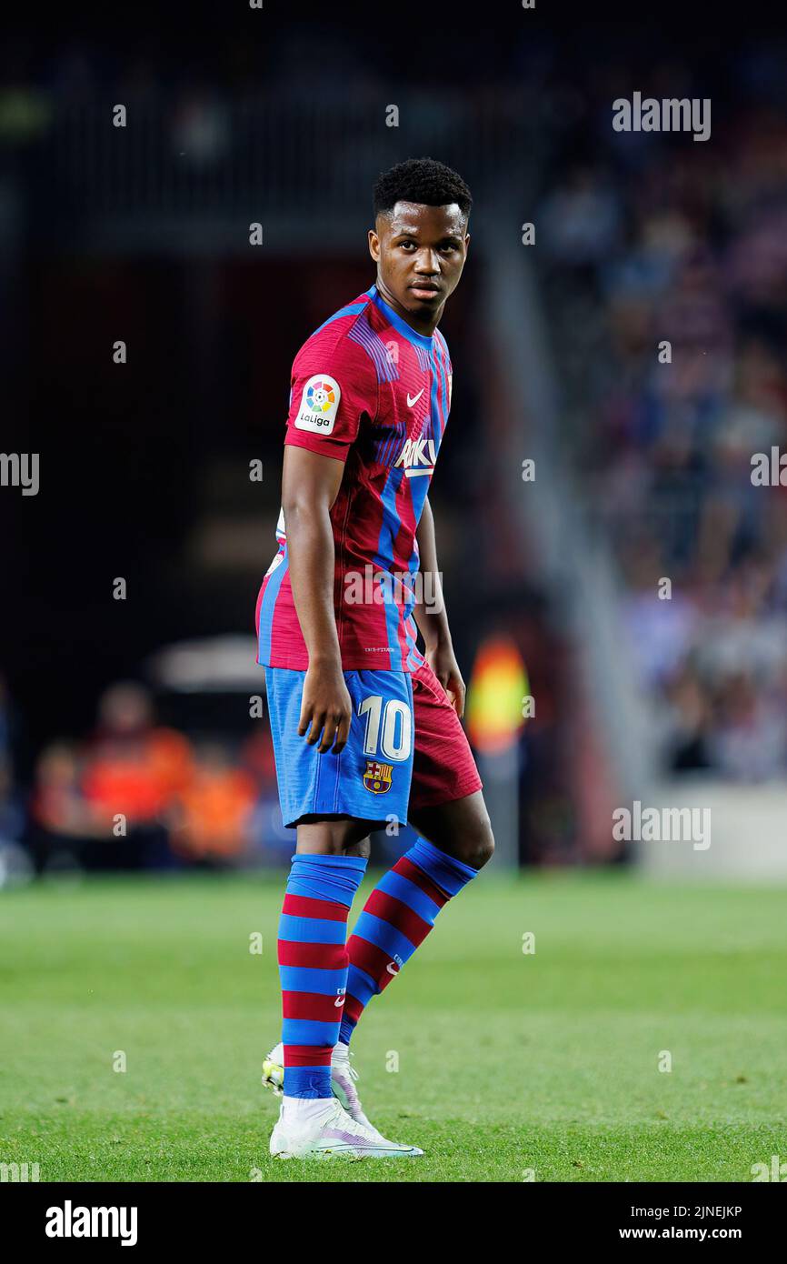 BARCELONA - MAY 1: Ansu Fati in action during the La Liga match between ...