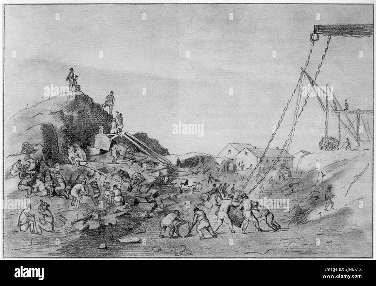 The construction of the Saimaa Canal Stock Photo - Alamy