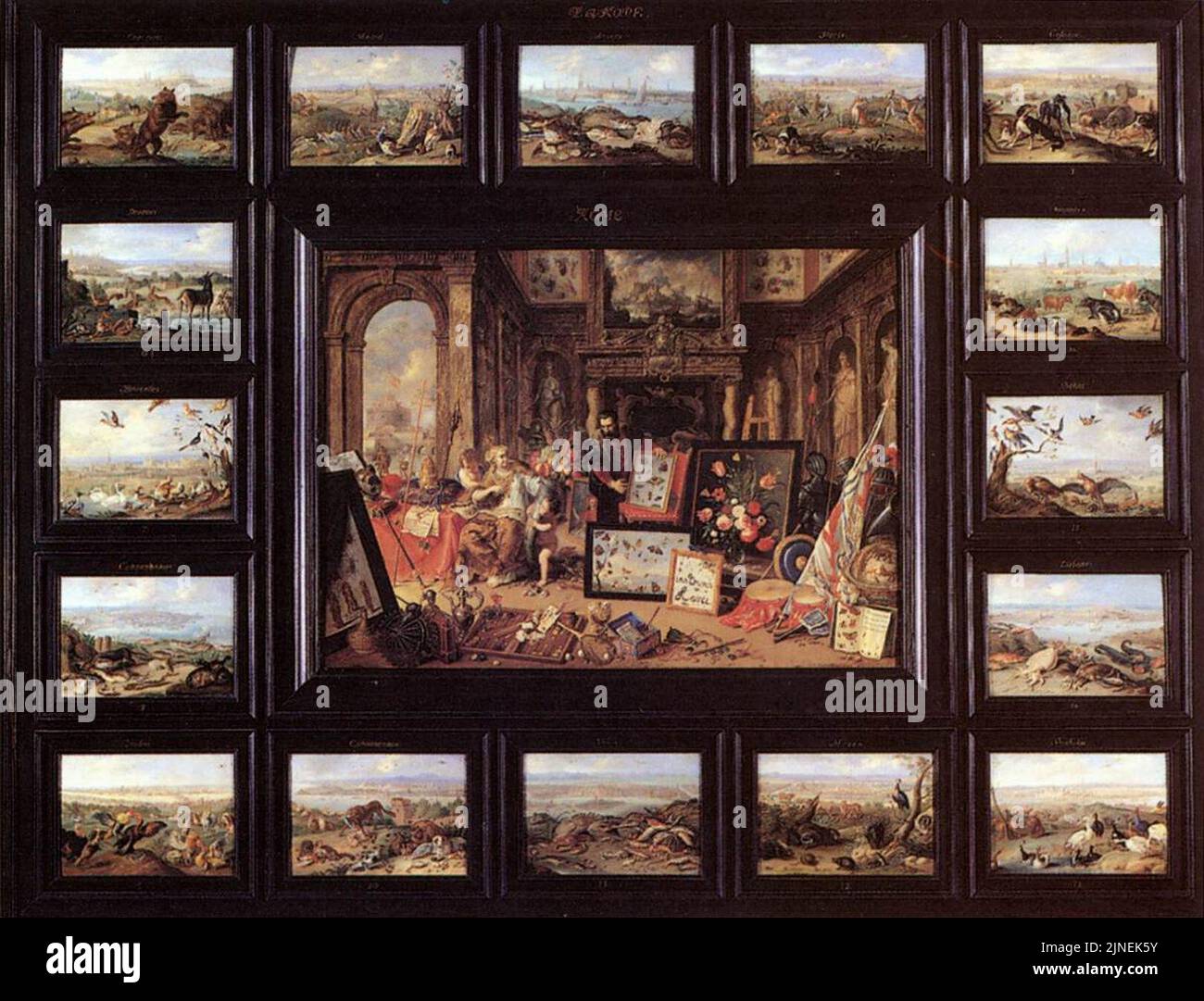 The Continent of Europe 1666 Jan van Kessel I Stock Photo - Alamy