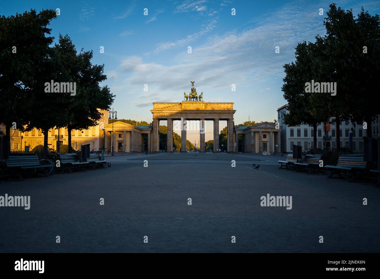 The Brandenburg Gate, an 18th-century neoclassical monument in Berlin ...