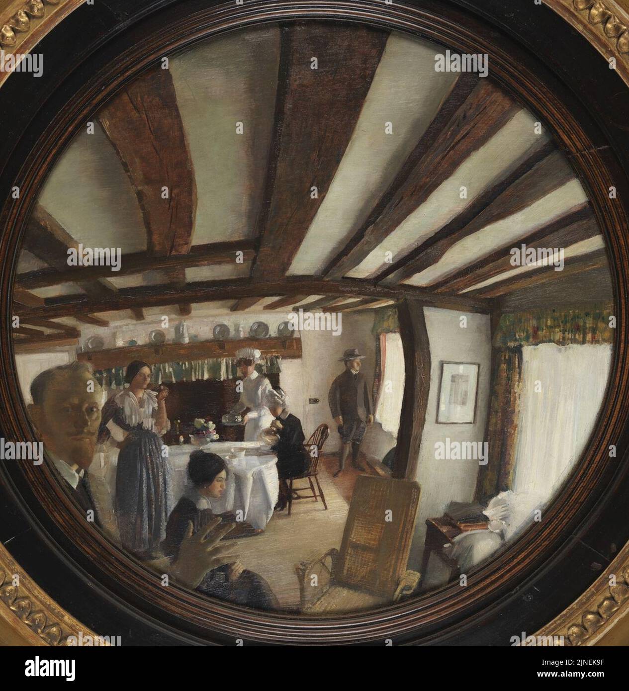 The Convex Mirror (c 1916) George Washington Lambert 003 Stock Photo ...