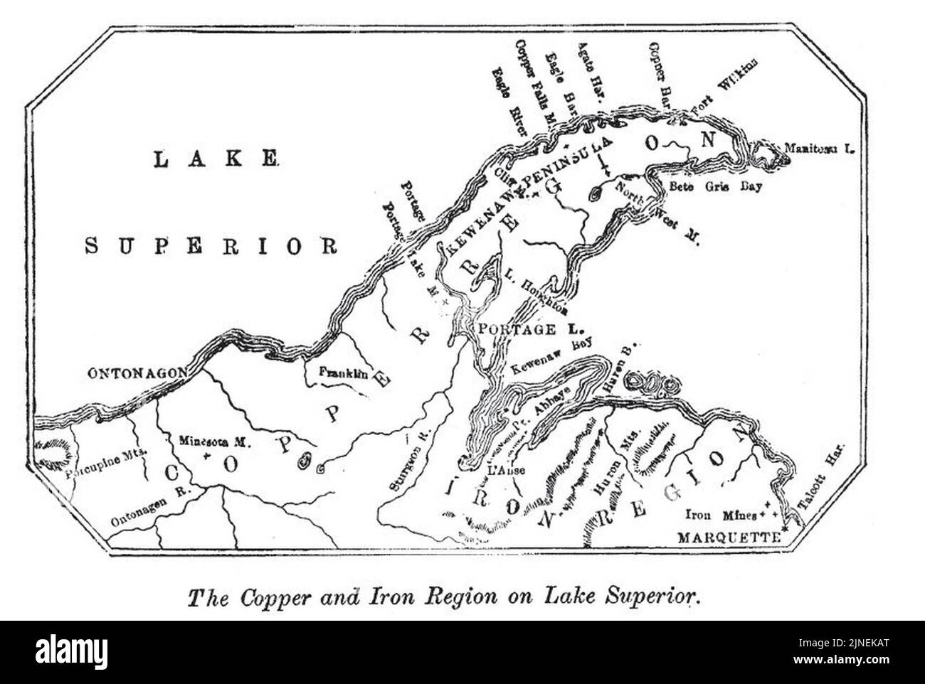 The Copper and Iron Region on Lake Superior Stock Photo - Alamy