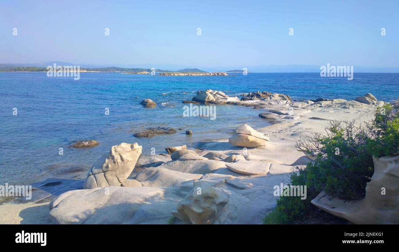 Karidi beach, Vourvourou Sithonia, Greece Stock Photo - Alamy