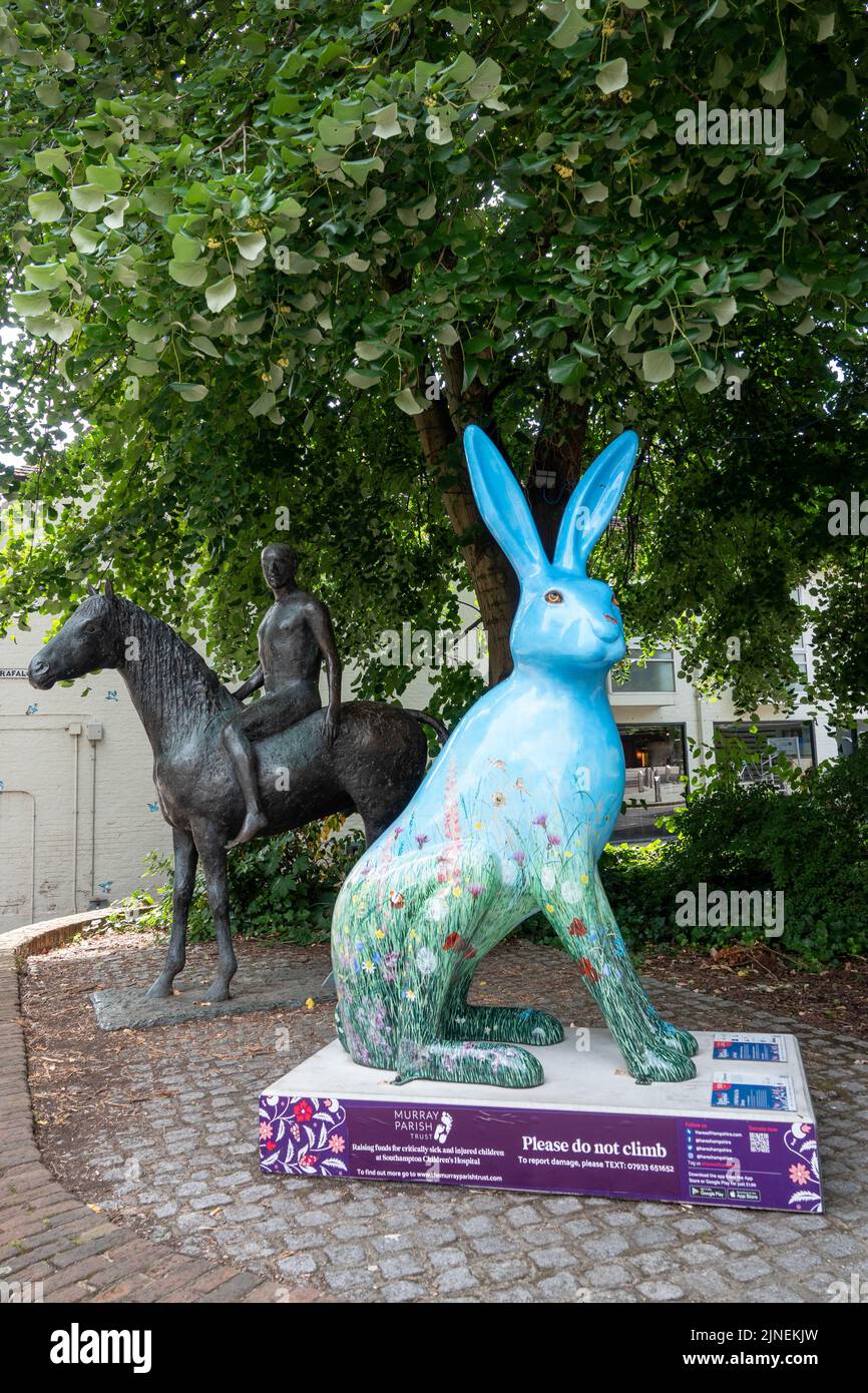 Hares of Hampshire Art trail A Wild Walk on The Downs Hare near the ...