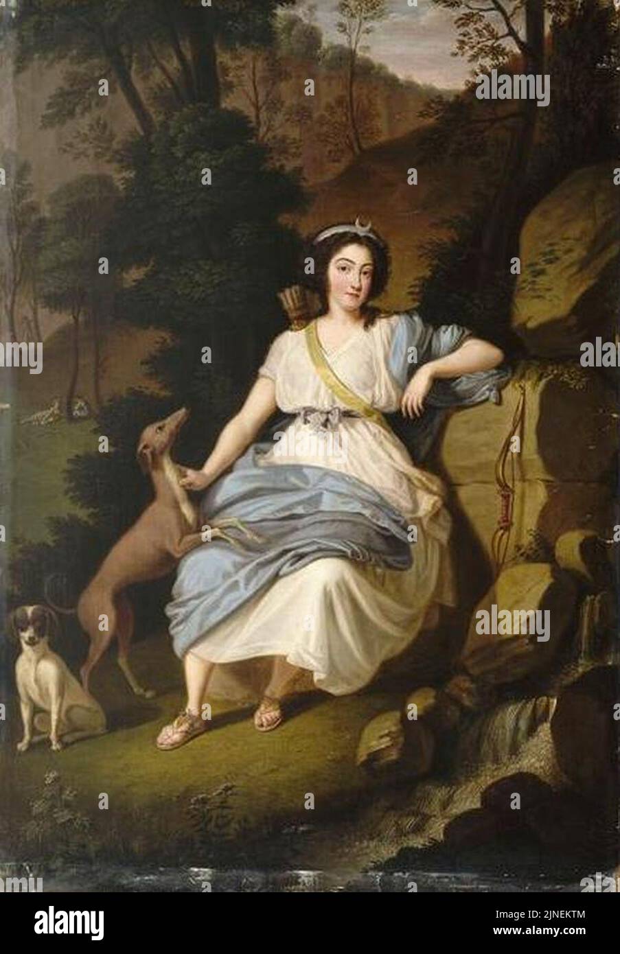 The Countess of Provence as Diane by Ludwig Guttenbrunn Stock Photo - Alamy