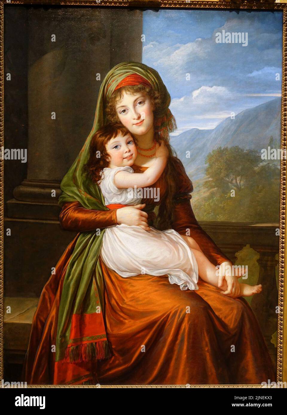 The Countess von Schoenfeld with Her Daughter, by Elisabeth Louise ...