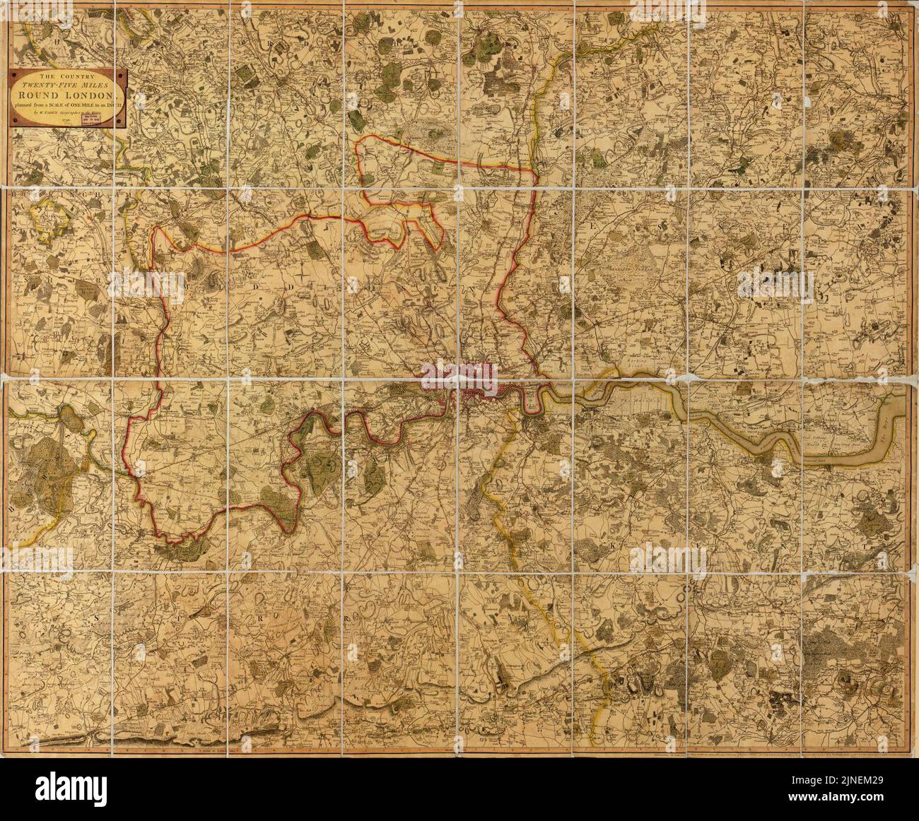 The country twenty-five miles round London - planned from a scale of ...