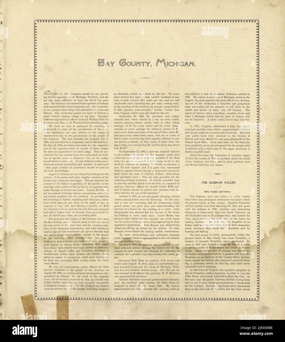 The county of Bay, Michigan - maps, history, illustrations and ...