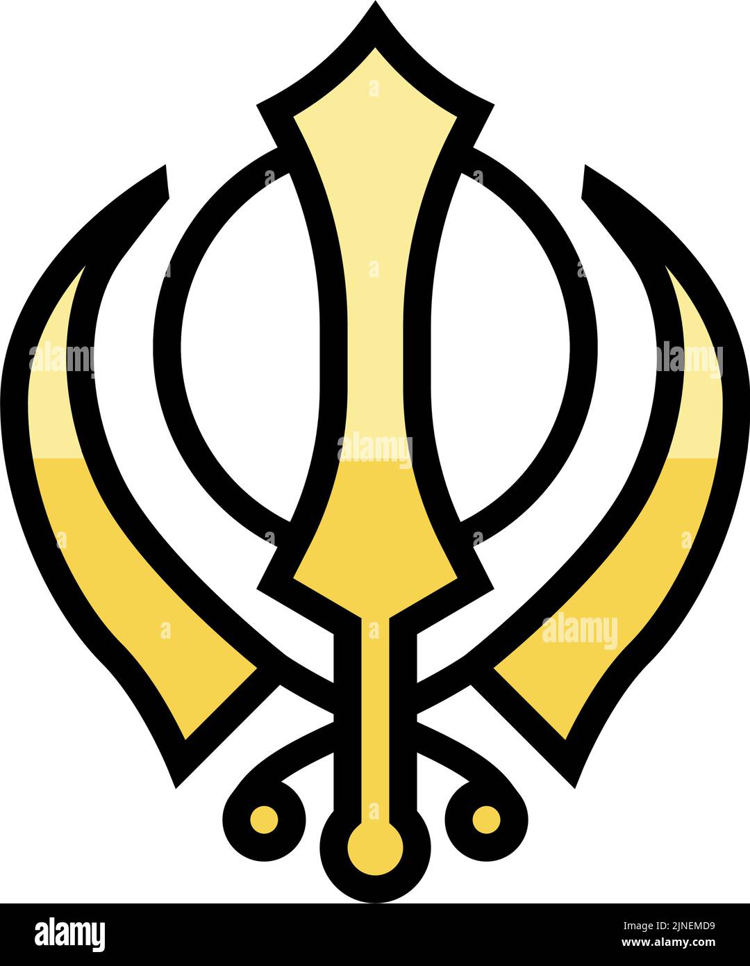 sikhism religion color icon vector illustration Stock Vector Image ...