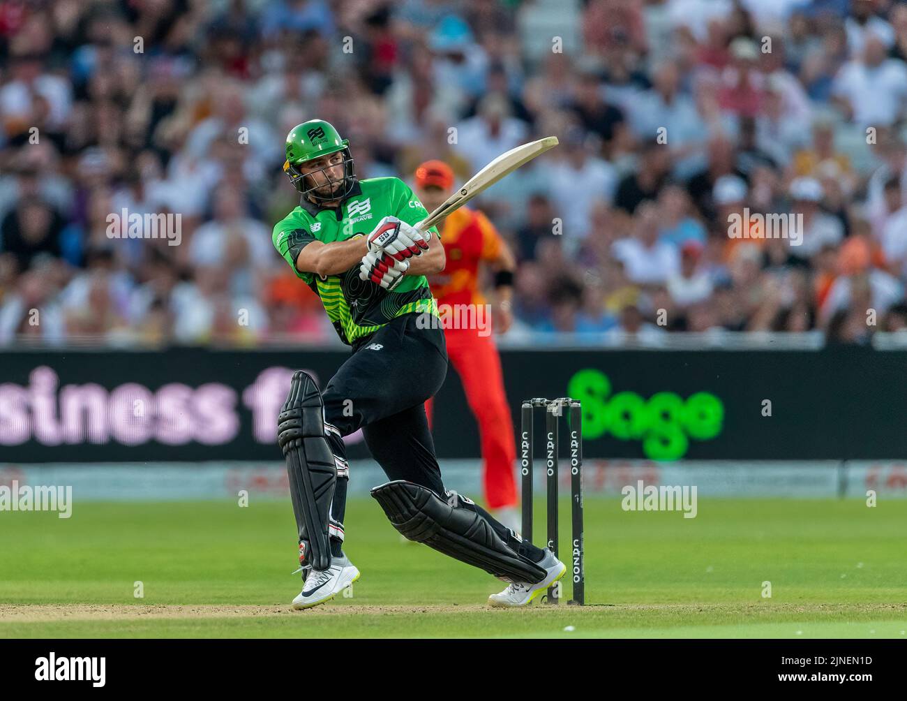 Tim David of Southern Brave batting in The Hundred Stock Photo - Alamy